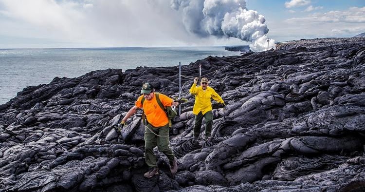 New lava viewing area opens in Hawaii, days after large lava delta ...