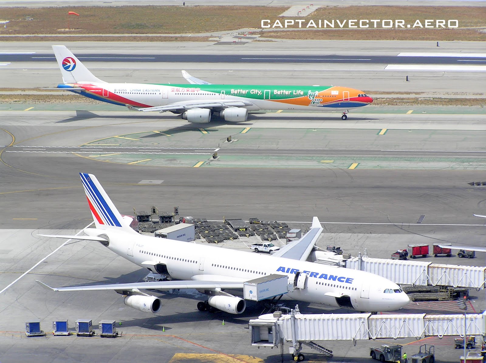 View from the control tower: LAX aircraft spotters' guide: Airbus A340-600