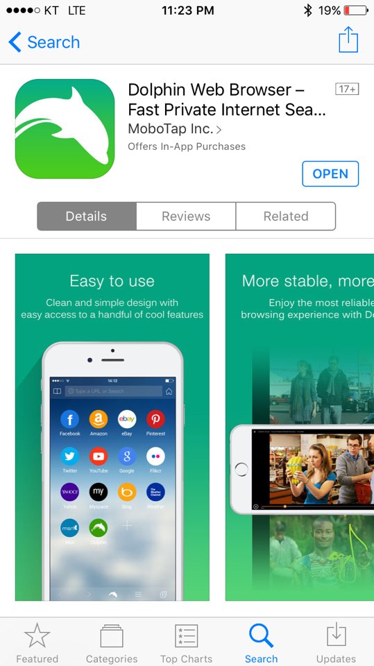 [정보] 아이폰에서 프로토(배트맨) 실행시키기 - 돌핀브라우저(Dolphin Browser) ~ Financial ...