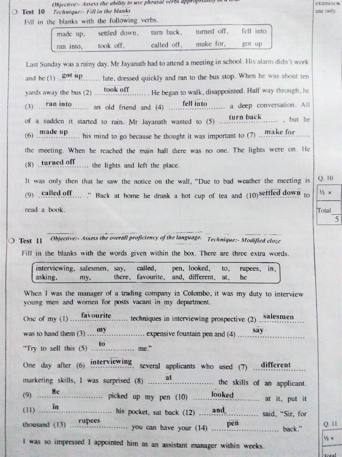 English Model Activities O/ L : O L 2017 NEW SYLLABUS ENGLISH PAPER