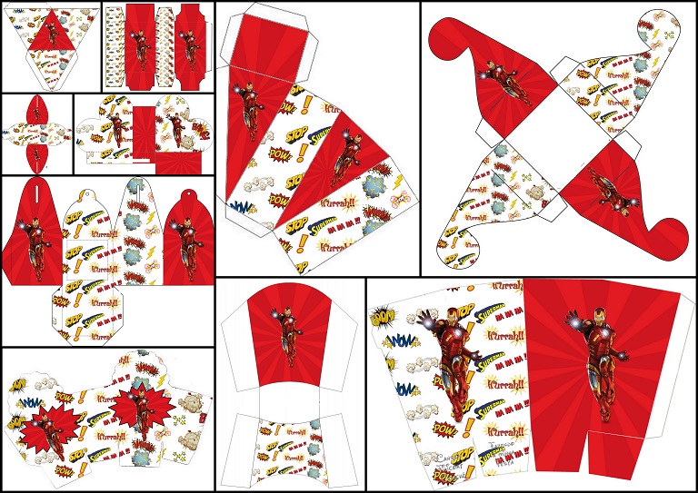 Iron Man: Free Printable Boxes. - Oh My Fiesta! for Geeks