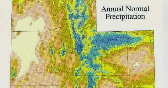 Utah Center for Climate and Weather: Annual Normal Precipitation