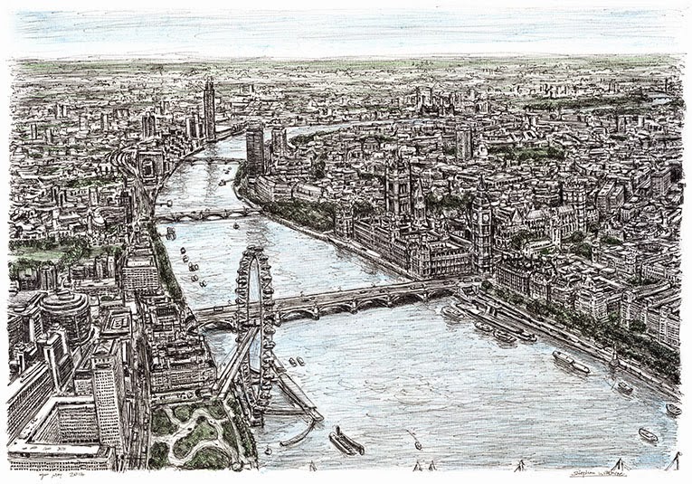 He Can Draw Amazing City Scrapes After Observing Briefly. His Panorama ...