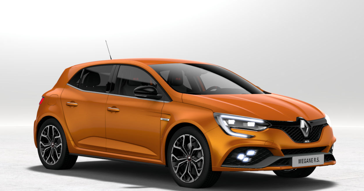 Renault Mégane RS (2018 à 2020) - Couleurs et code peinture