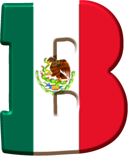 Alfabeto con la Bandera de México. - Oh my Alfabetos!