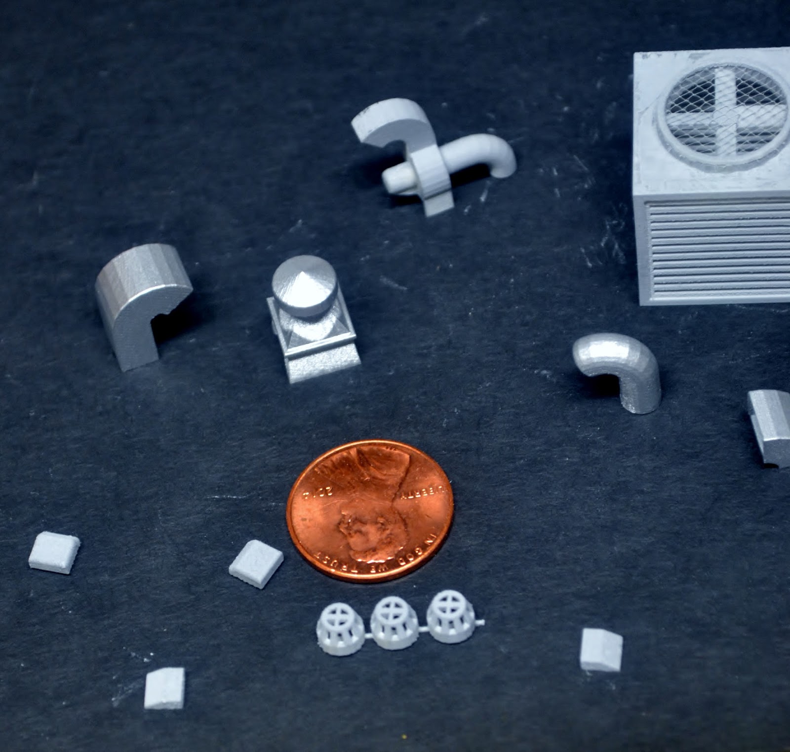 Nirvana Valley Model Railroad: Roof Details, 3d printed, Shapeways