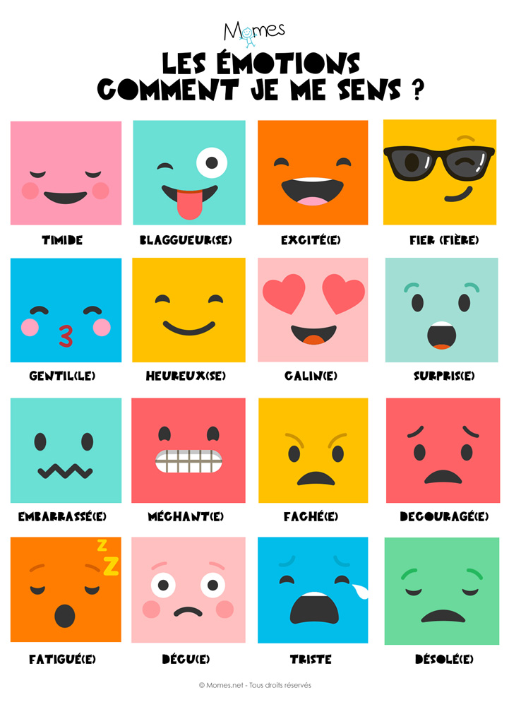 TICs en FLE: Apprenez à exprimer les émotions , les sentiments