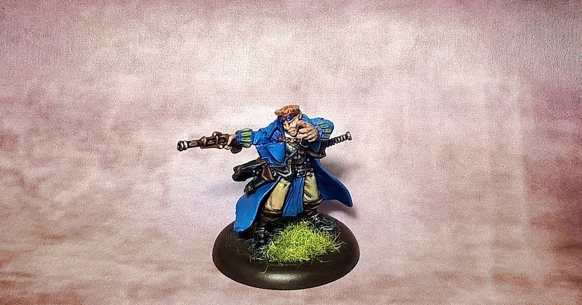 Warmachine Cygnar Gun Mage Captain Adept