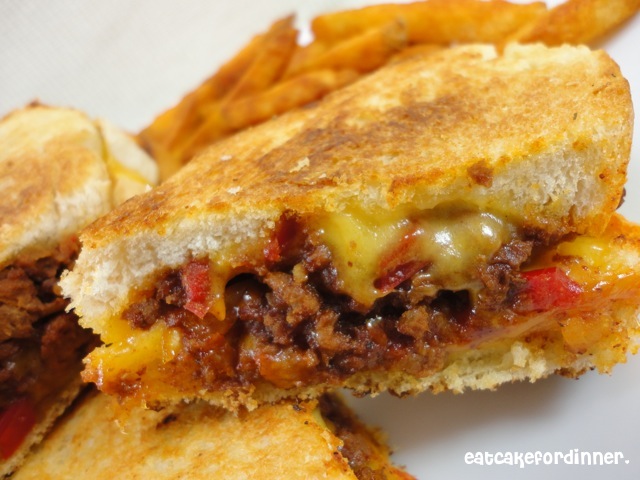 Eat Cake For Dinner: Sloppy Grilled Cheese Sandwiches