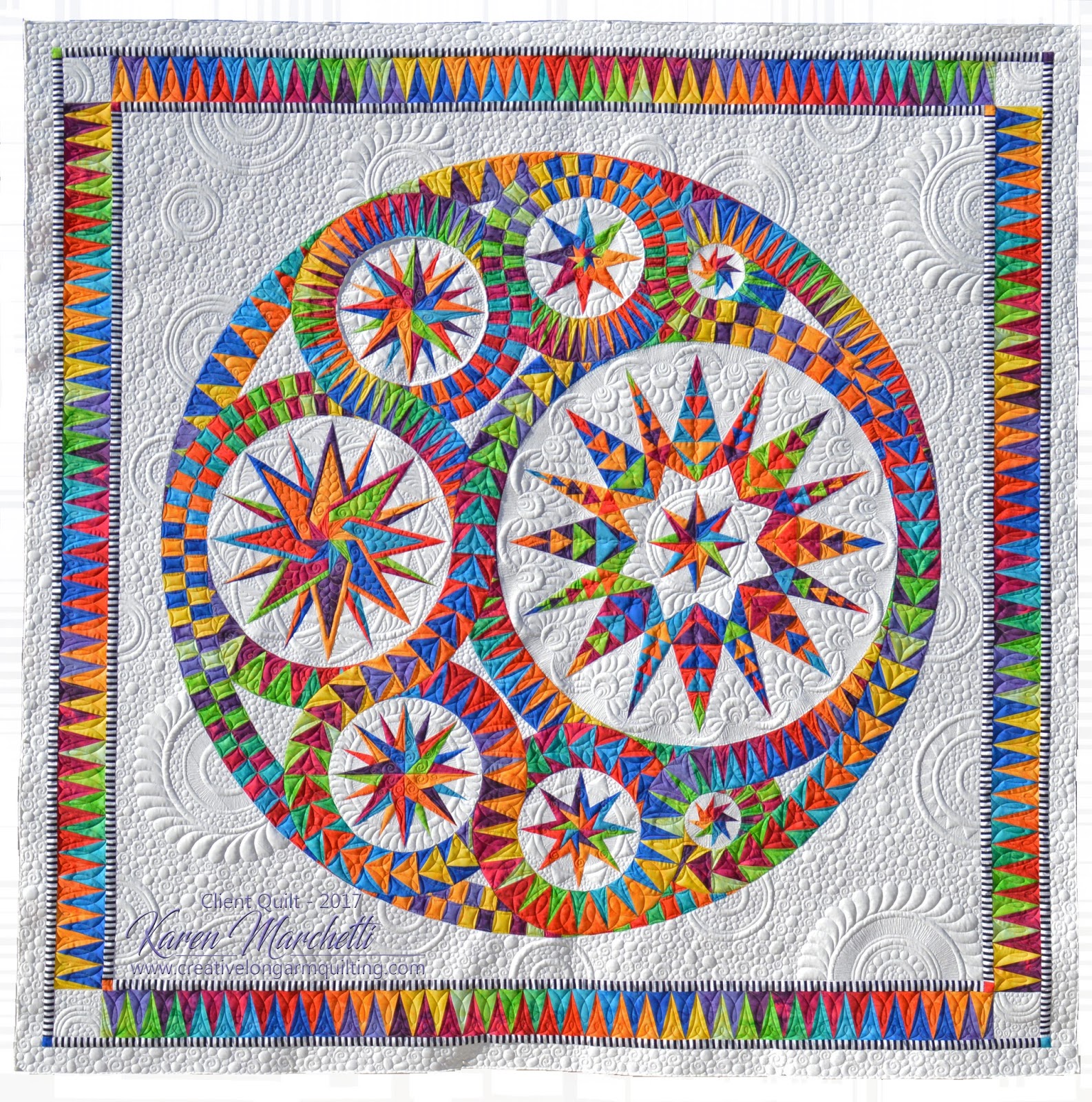 Creative Longarm Quilting by Karen Marchetti: Maureen's Infinity Quilt