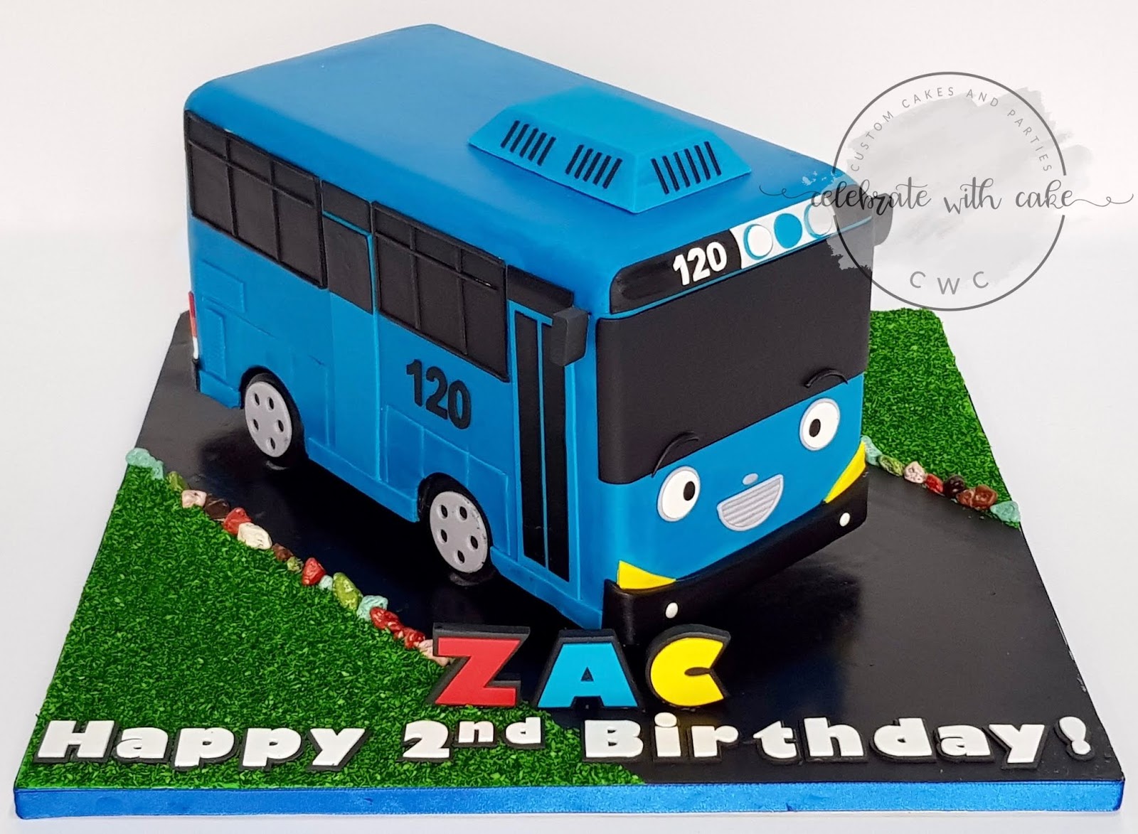 Celebrate with Cake!: Sculpted 3D Tayo Bus Cake