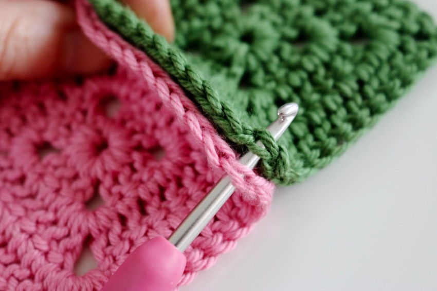 Crochet Joining (From the Back)