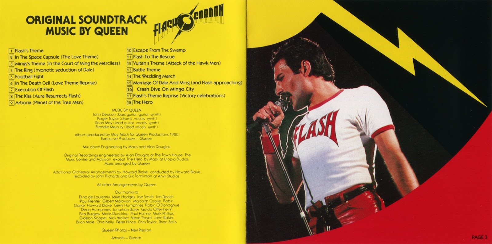1980 Flash Gordon. Soundtrack - Queen - Rockronología