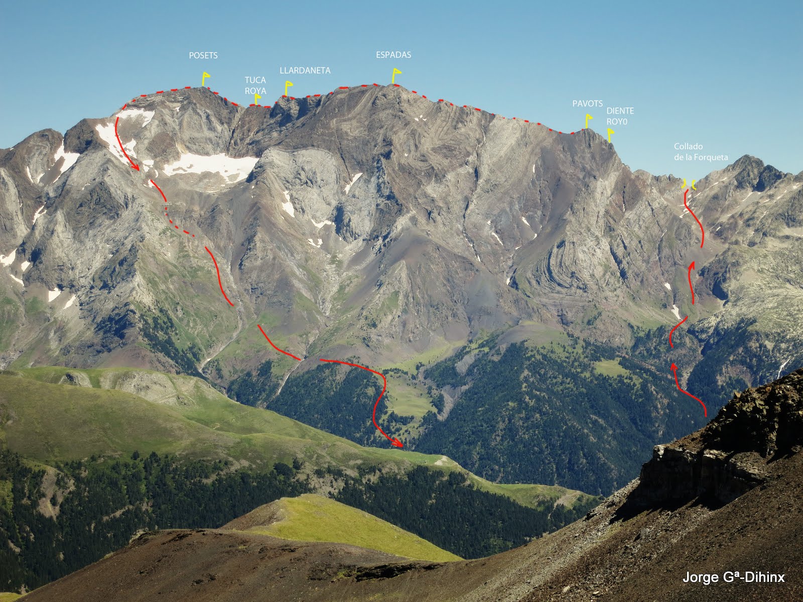 La Meteo que viene: CRESTA ESPADAS-POSETS, desde Viadós (Gistaín), 12 ago
