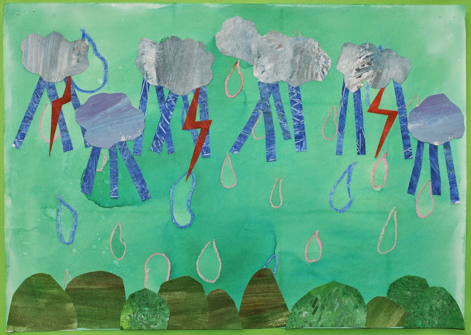 Wild Weather Collages | Fine Arts for Little Hearts