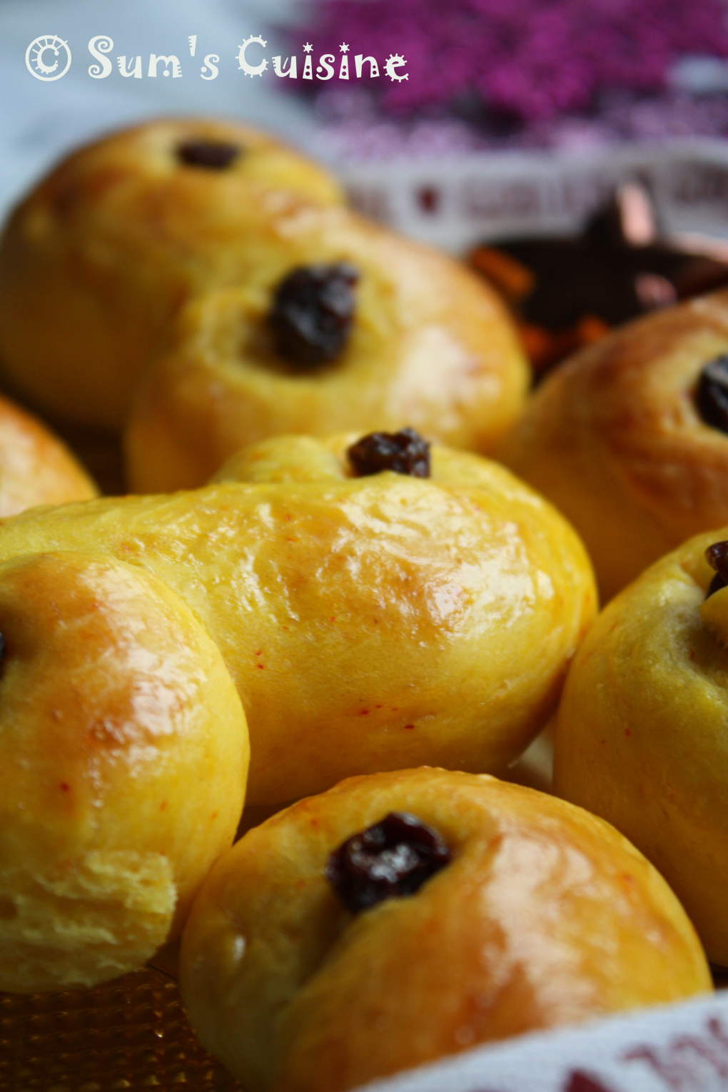 Sum's Cuisine: Lussekatter / Lucia Cats / Sweet Saffron Buns