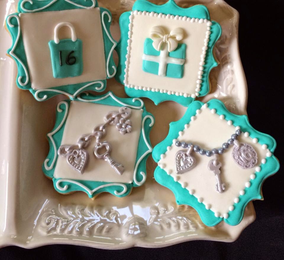 Cookies By Sandra: Tiffany Theme Cookies