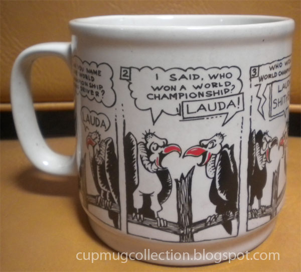 Cup and Mug Collection: Comic Strip Mug about two birds funny conversation.