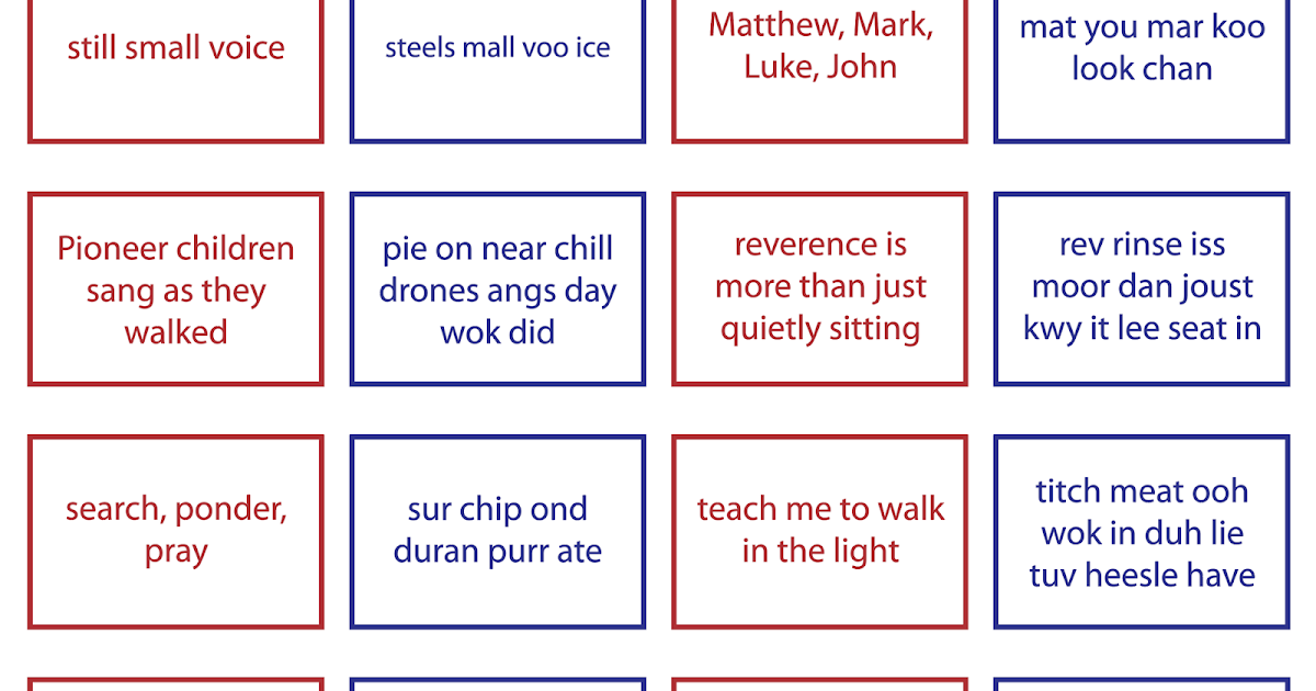 LDS Activity Days / Primary Mad Gabs | Paige Taylor Evans