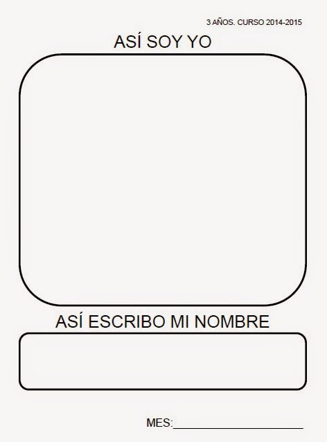 COSITAS PARA EL COLE: ASÍ SOY YO