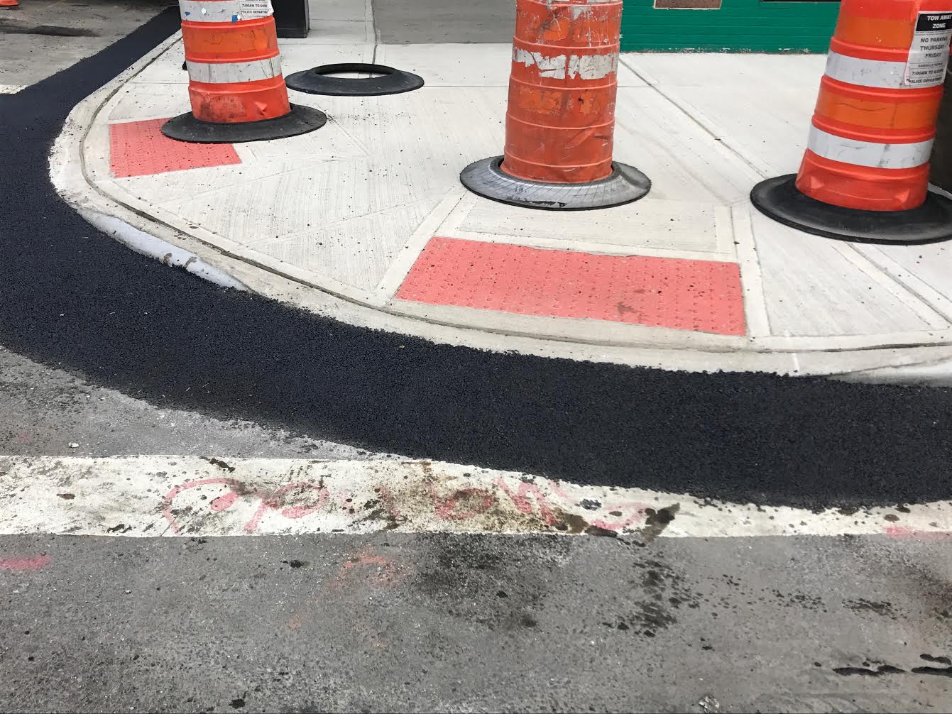 EV Grieve: Completing pedestrian ramp work along Avenue B