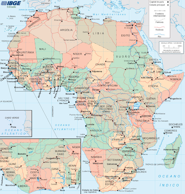 Geologia : Mapa de África