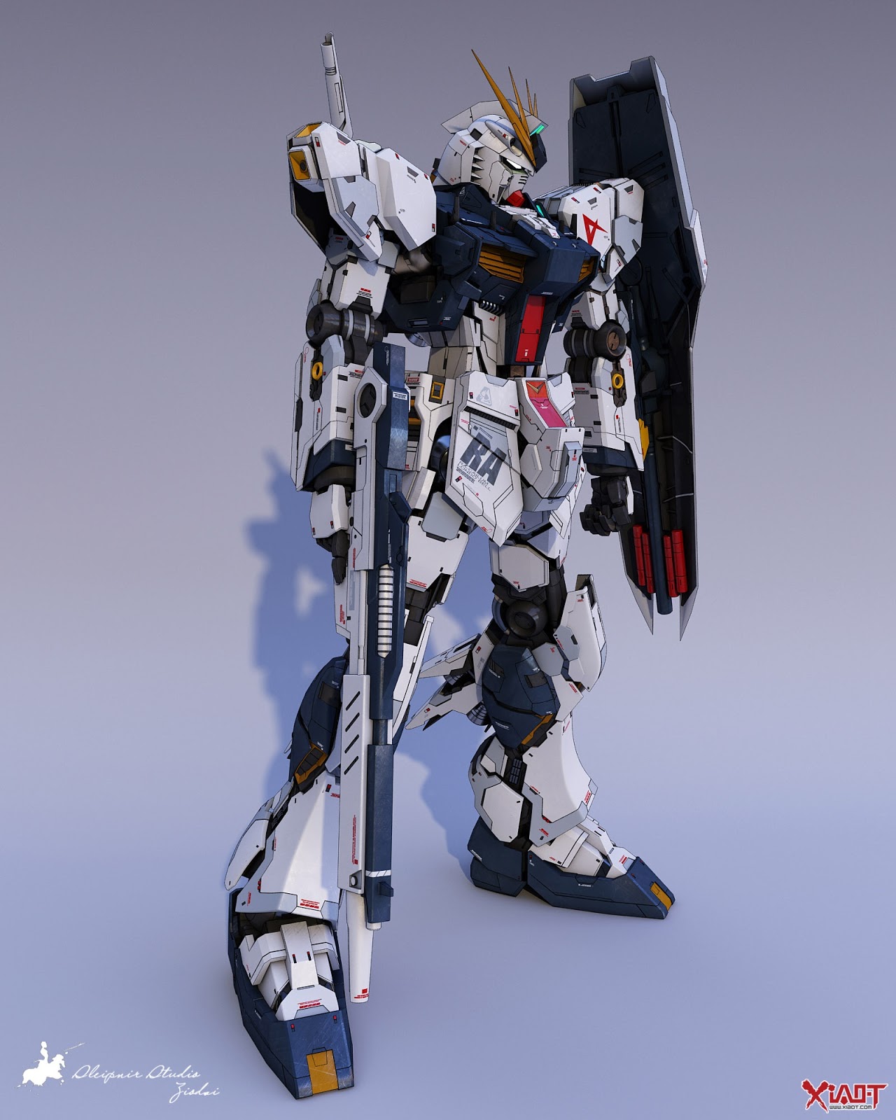 3D Graphics: nu Gundam Variation - Gundam Kits Collection News and Reviews