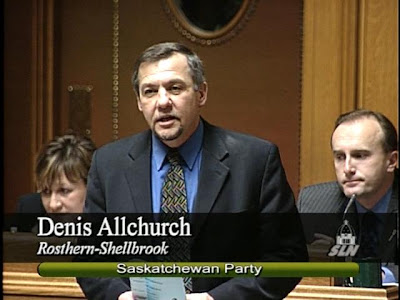 Sask Party Watch: Dennis Allchurch Dumped By Saskatchewan Party!, He ...