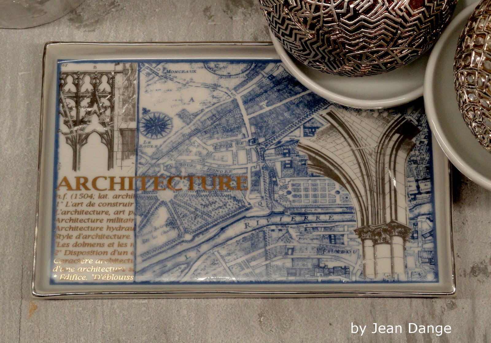 Jean Dange: Architecture Trays - Vide-poches "Architecture"