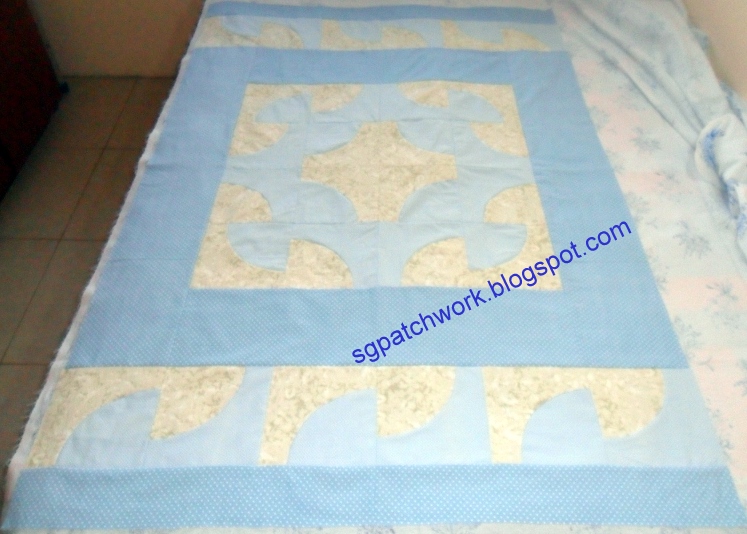 SG patchwork: Colcha infantil caminho do bêbado