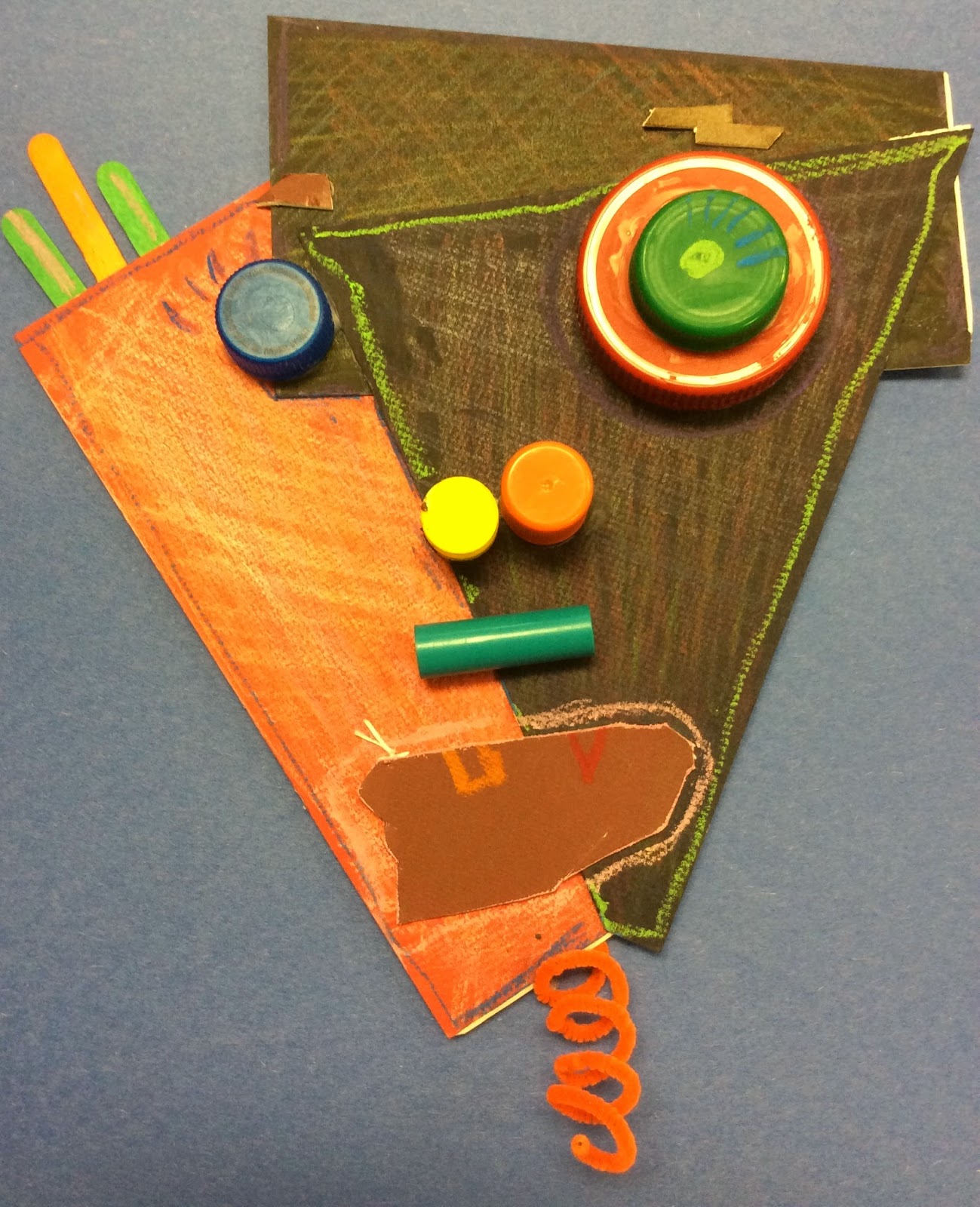 my artful nest: recycled mask art