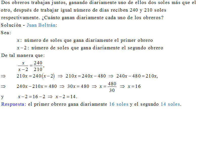 Cálculo21: Dos problemas de razones (relaciones) y proporciones.