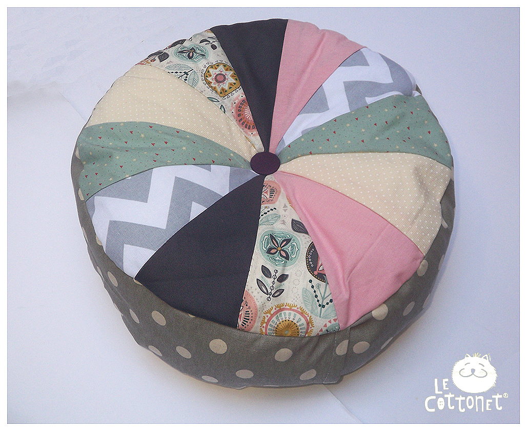 Le Cottonet ® : Almohadones Redondos tipo Patchwork