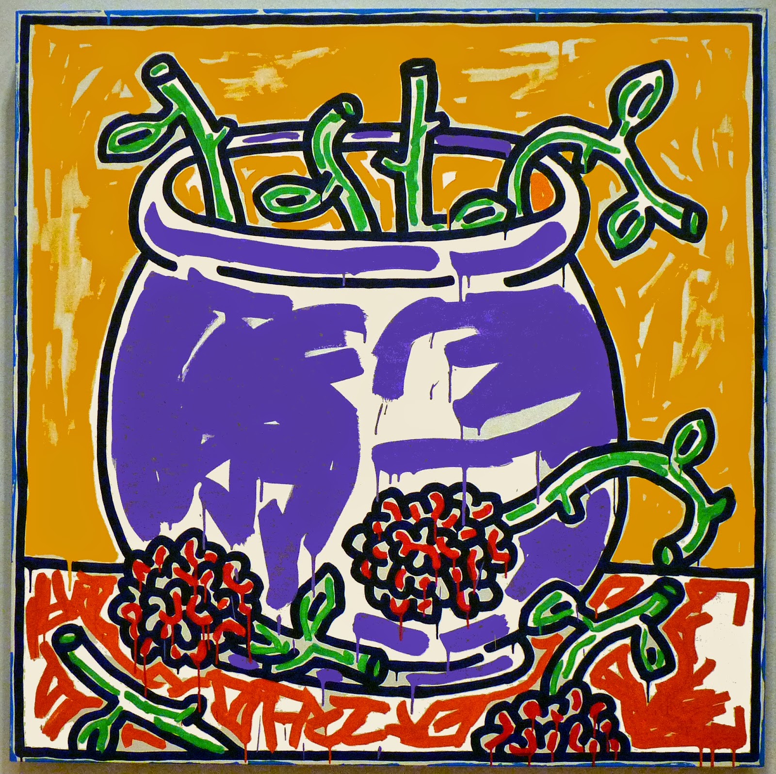 The Blue Elephant: Some Images from the Keith Haring Exhibit at the ...