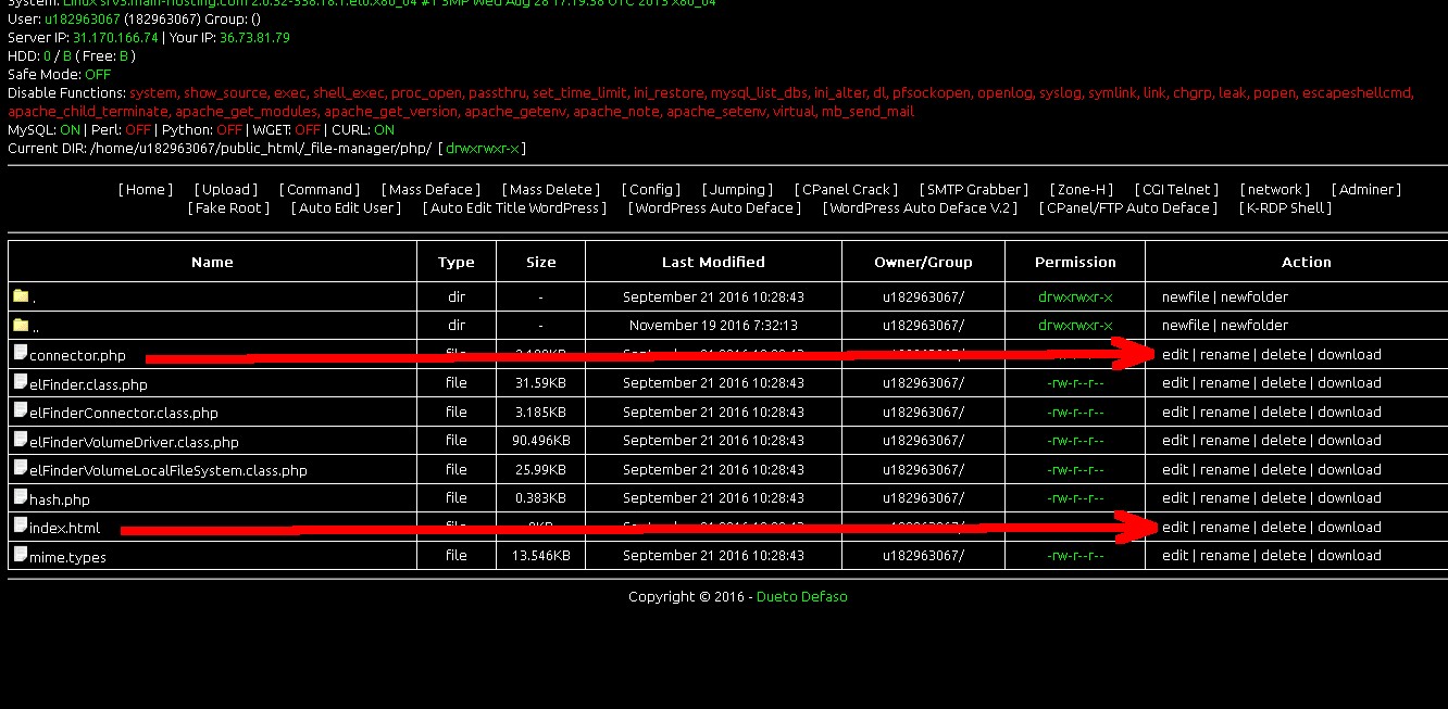 Deface elFinder Fresh Dork - Tanduran Ilmu - Tanduran Ilmu