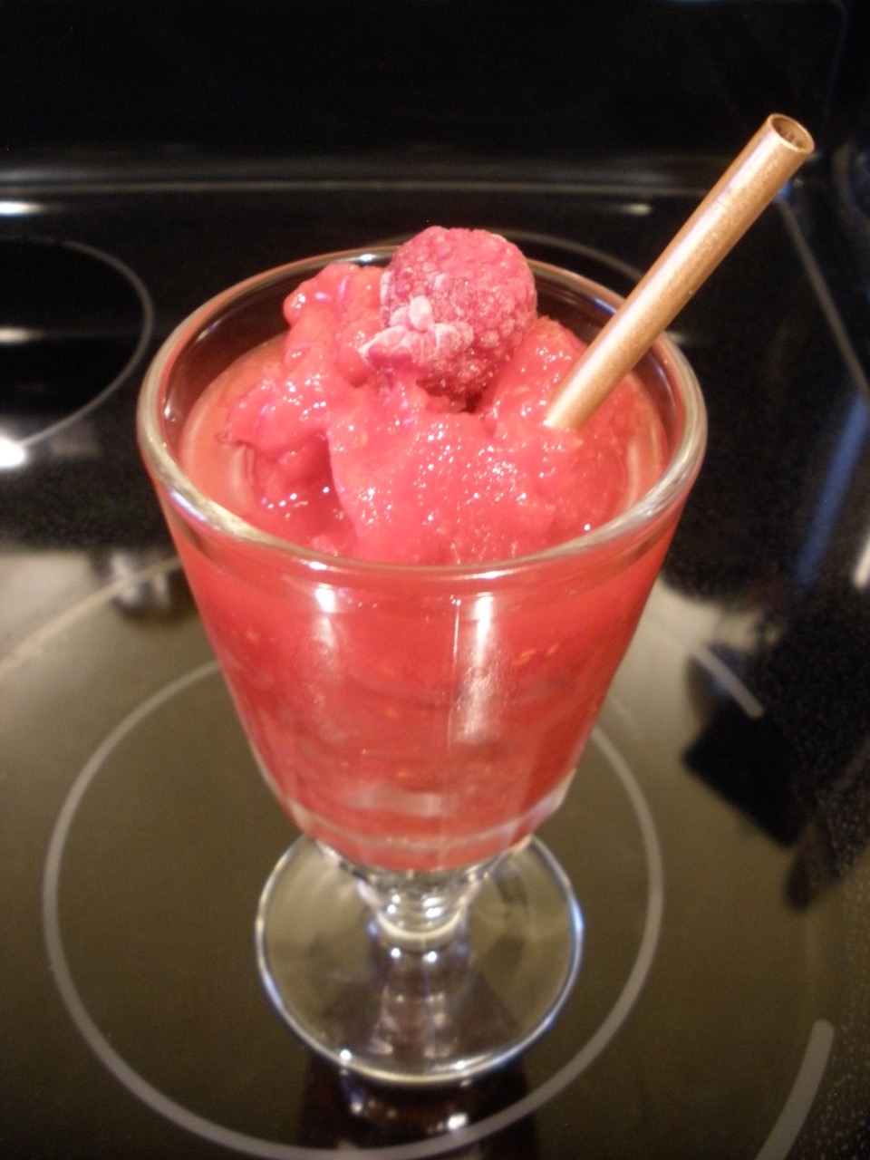 the half cut cook: Cider & Raspberry Slushie