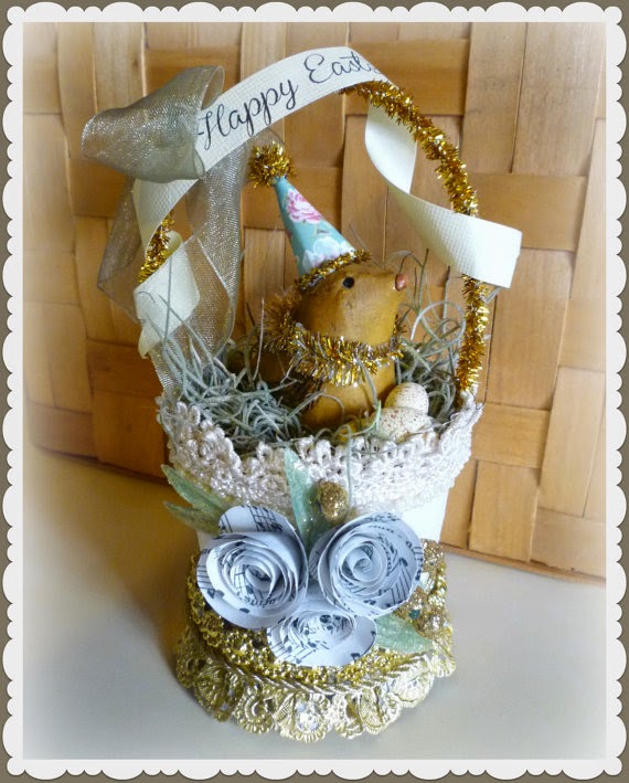 Over The Moon: Vintage Easter Baskets