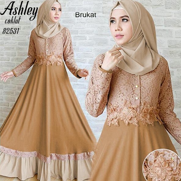 Baju Kebaya Gamis Untuk Pesta Simpel & Elegan | KOLEKSI BAJU LEBARAN