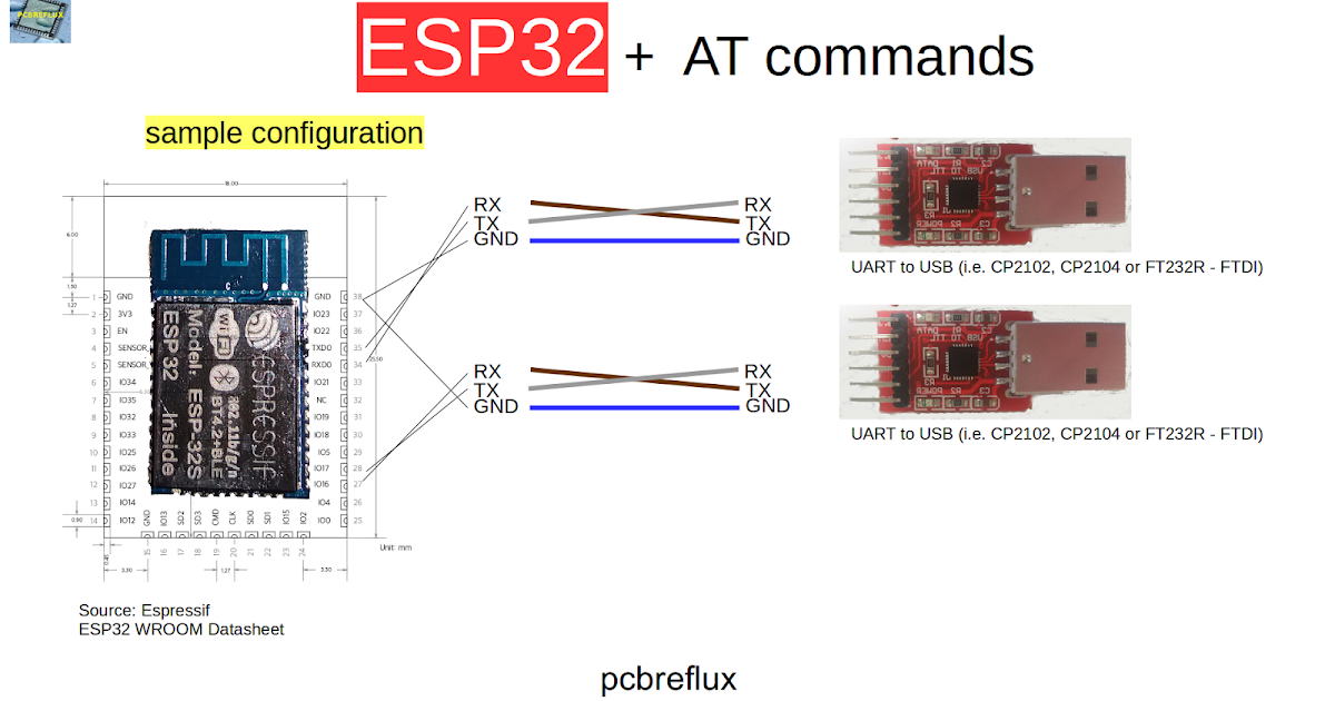 pcbreflux: ESP32 - Playing with ESP32 AT Commands.