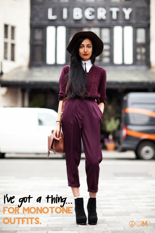 Peace, Love & The City: I've Got a Thing: For Monotone Outfits