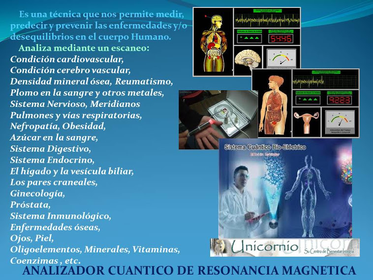 Tienda Naturista El Bosque: ANALIZADOR CUANTICO DE RESONANCIA MAGNETICA.