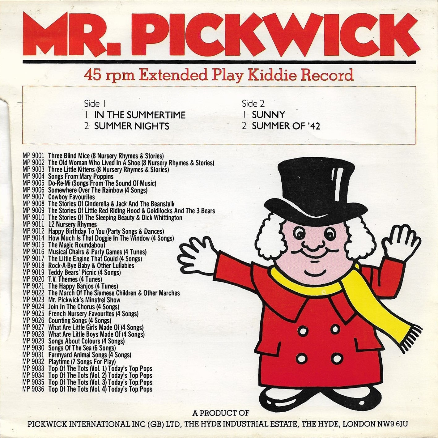 Copycat Cover Records: Mr Pickwick - completed