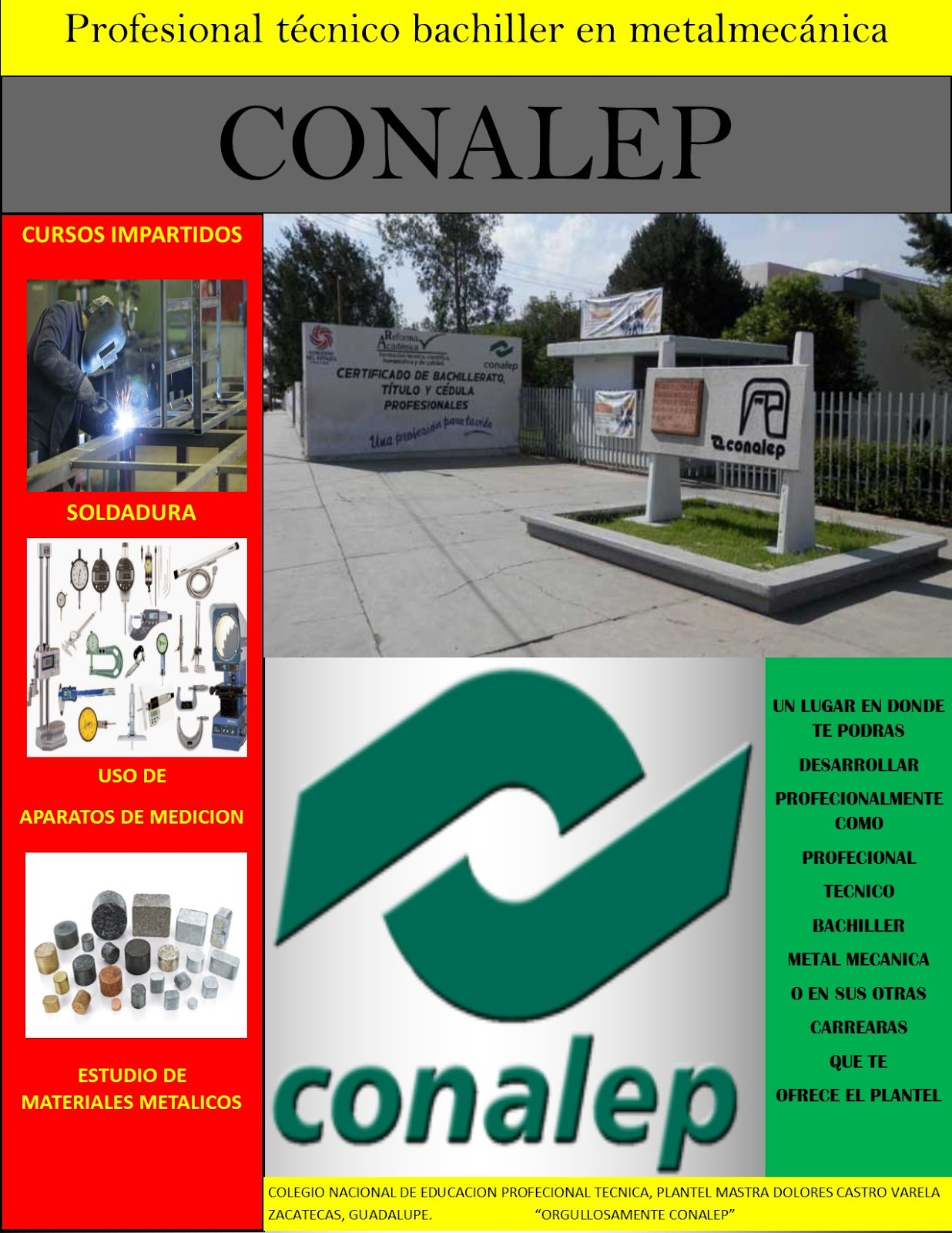 que es GIMP: PORTADA CONALEP