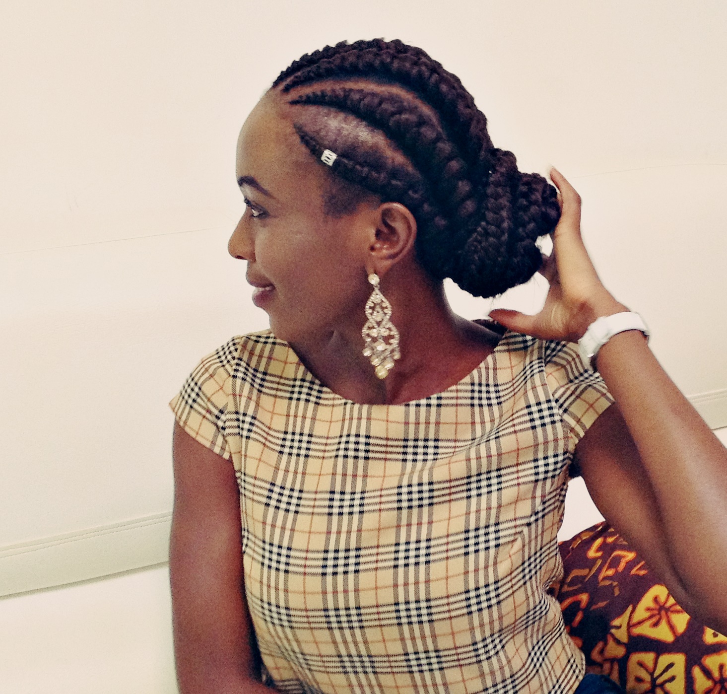 Estilo protector- Tranças viradas