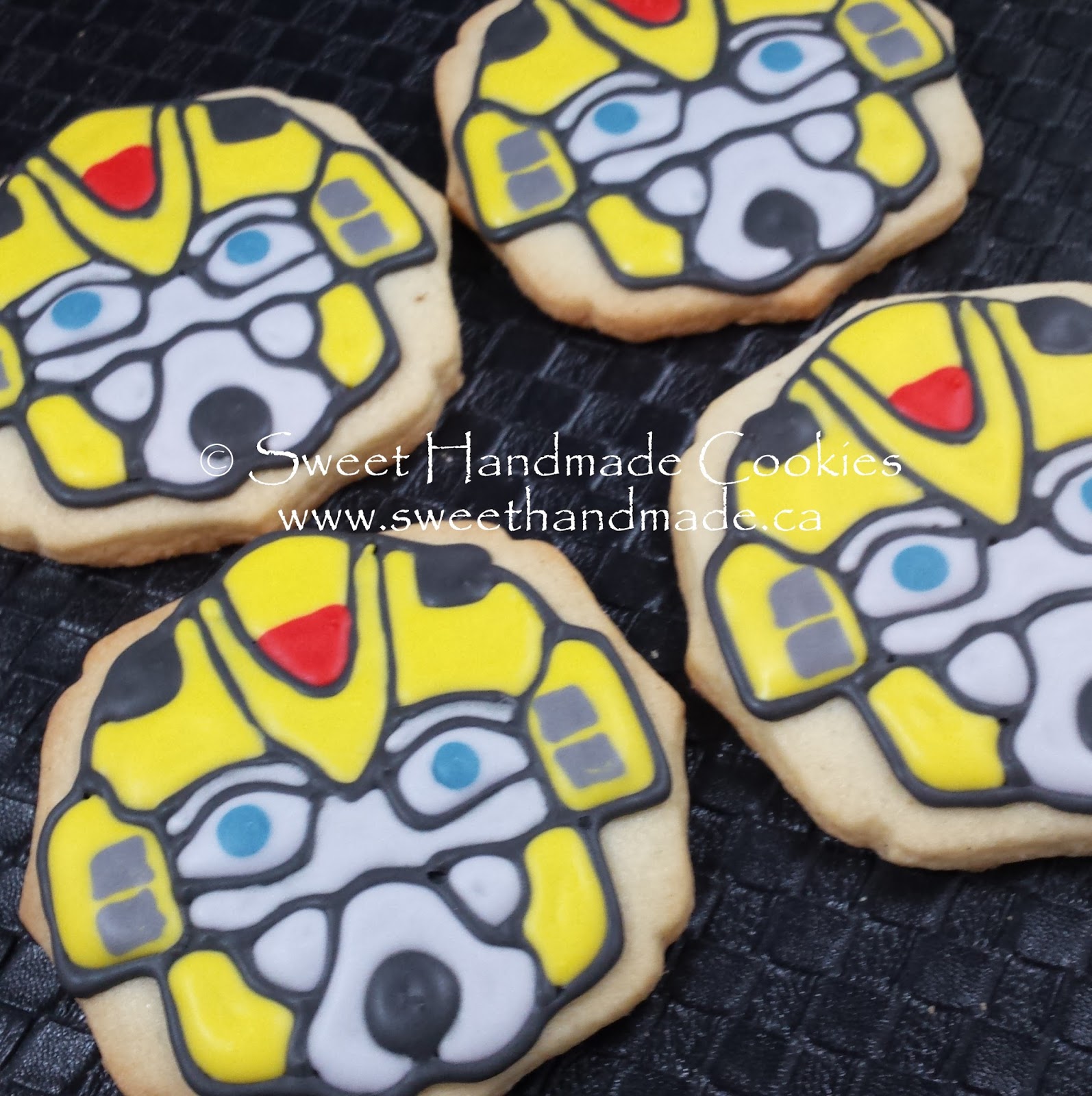 Sweet Handmade Cookies: Transformer Bumblebee and Optimus Prime Cookies
