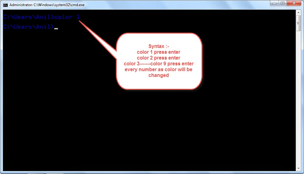 How to Change Colours in Command Prompt