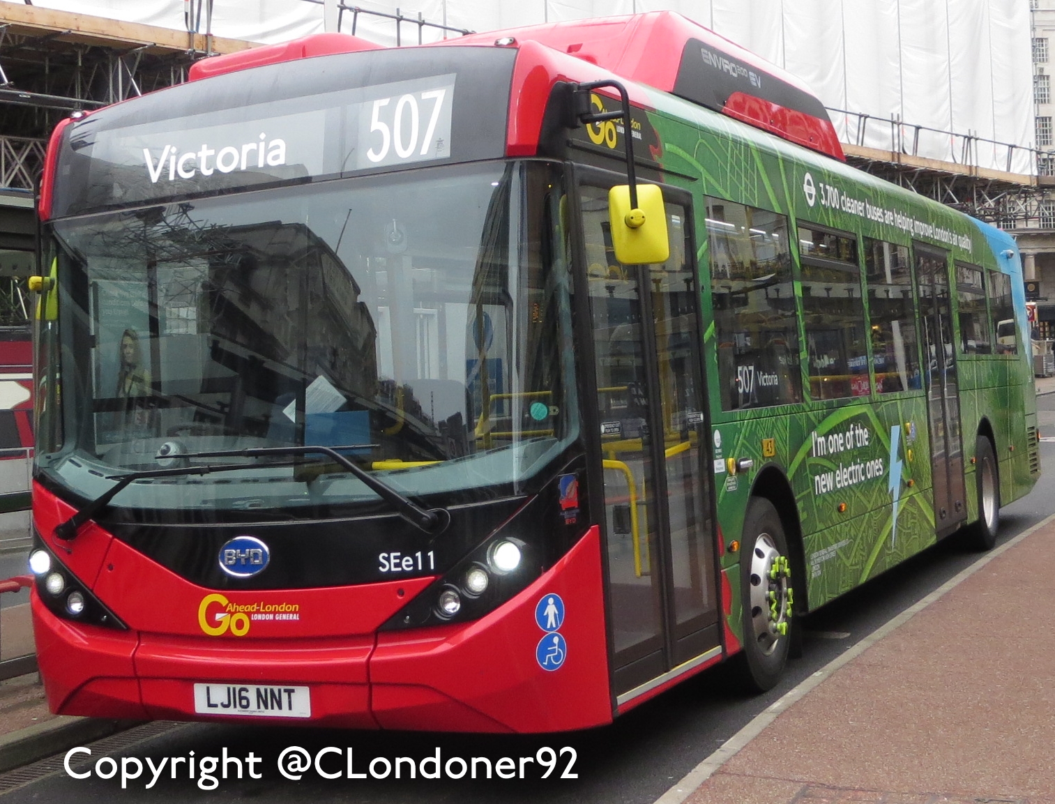 CLondoner92: BYD D9UR Enviro200 MMC Electric Bus