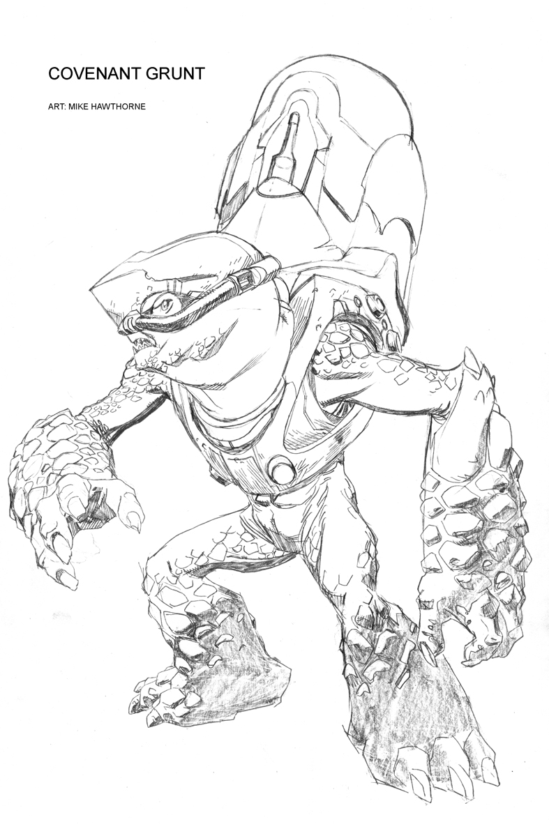 Mike Hawthorne: HALO sketches
