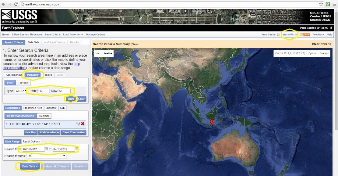 Tugas Mata Kuliah Inderaja: Tugas 5. Satelit Landsat 8