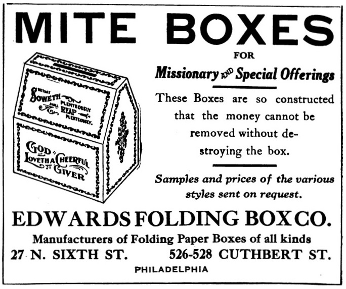 Philly & Stuff: Paper Box Manufacturer Advertisement - 1913